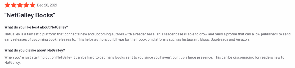 NetGalley Review: Books, Author Stories & Alternatives